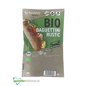 Schnitzer organic baguettini rustic 200GR Kopen? :: Gezonderwinkelen.nl