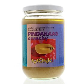 Monki Pindakaas crunchy met zout eko bio 650 gram Kopen ...